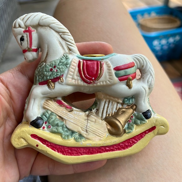Holiday | Candlestick Rocking Horse Vintage Ceramic | Poshmark